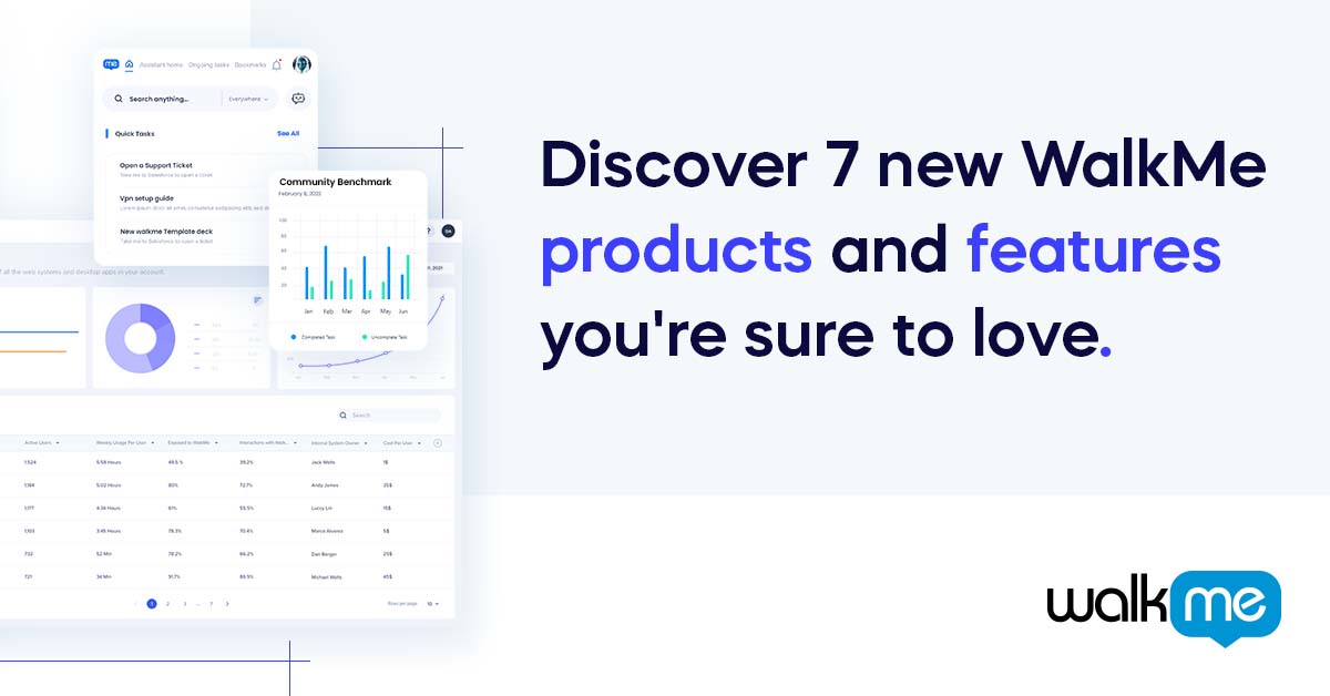 Discover 7 new WalkMe products and features you're sure to love ...