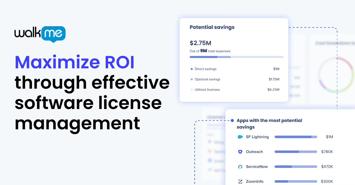 Maximize ROI through effective software license management - WalkMe Blog