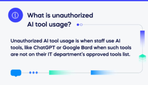 Managing unauthorized AI tool usage