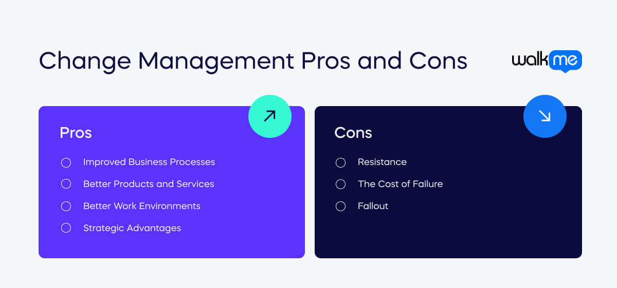 Change Management Pros and Cons