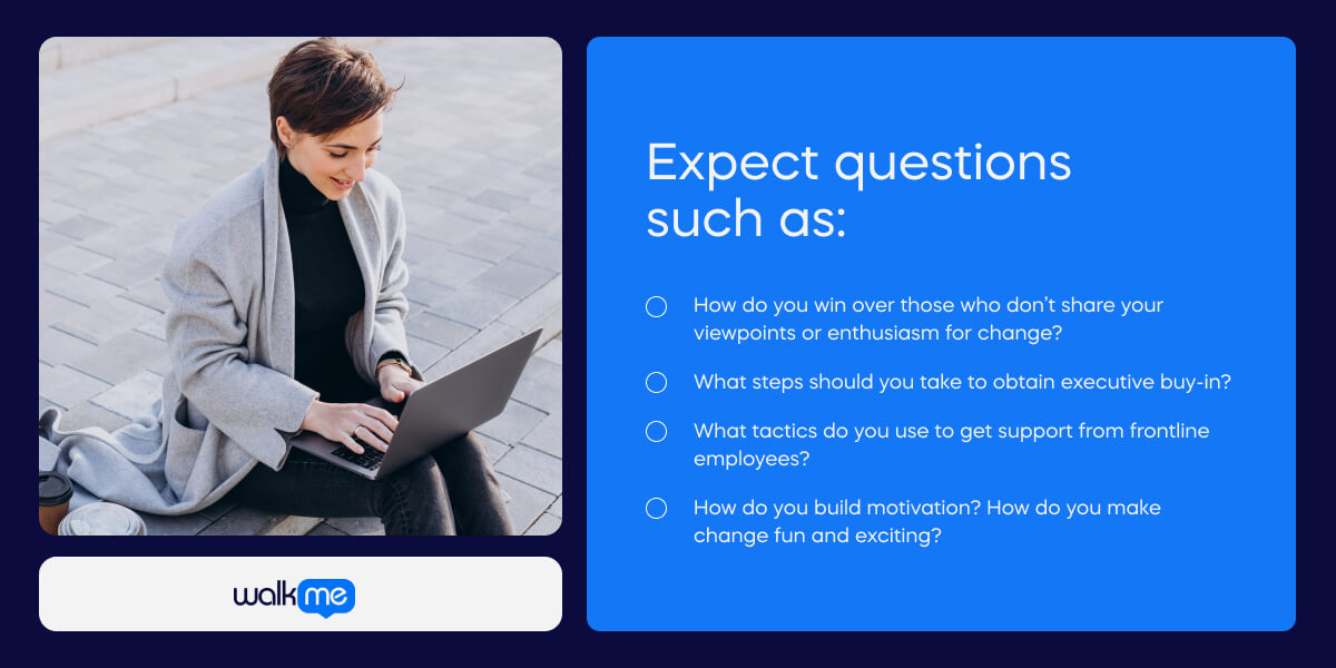 20 Change Management Interview Questions (with Answers)