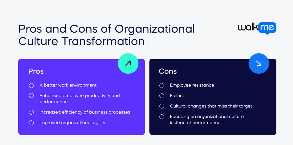 The Pros and Cons of Organizational Culture Transformation