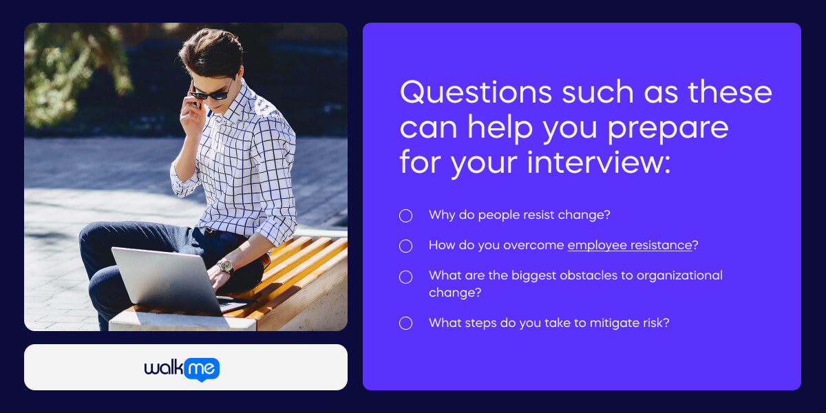 20 Change Management Interview Questions (with Answers)