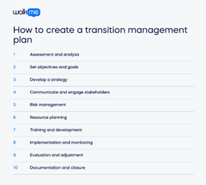 How to Develop a Transition Management Plan for Change
