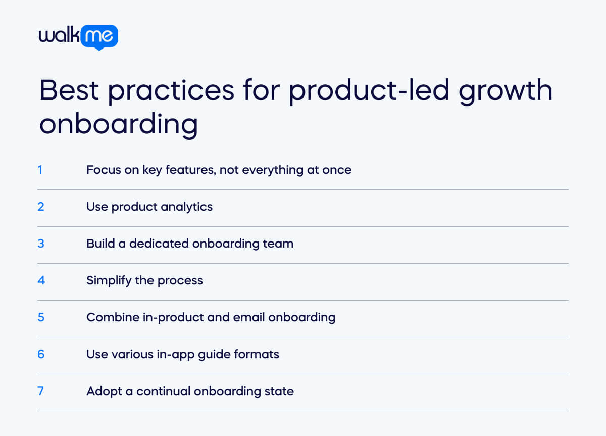 Product-led Growth Onboarding: Best Practices and Examples
