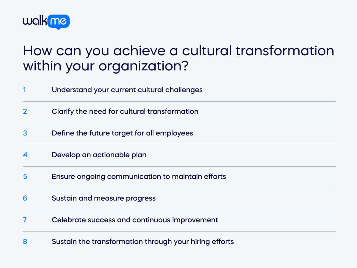 Cultural Transformation: Definition, Importance, and Steps to Achieve It