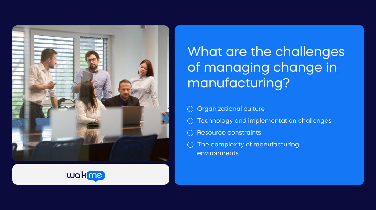 The role of change management in manufacturing