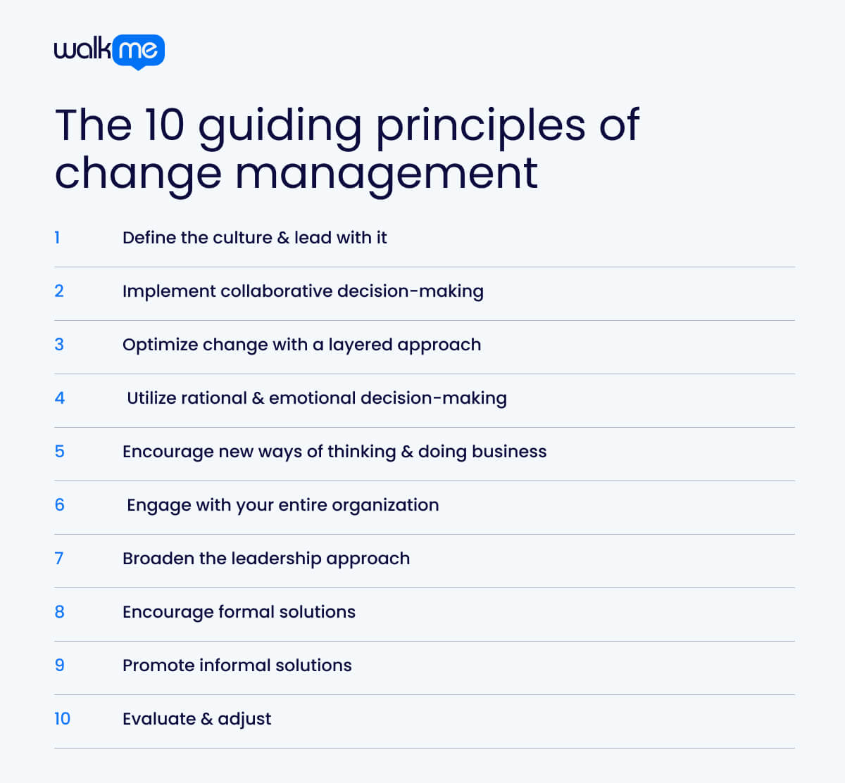 The 10 Guiding Principles of Change Management