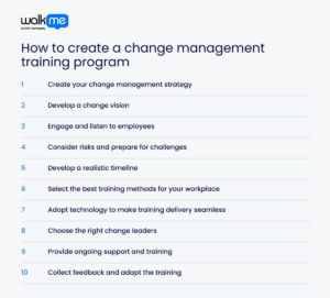 How to Create a Change Management Training Program