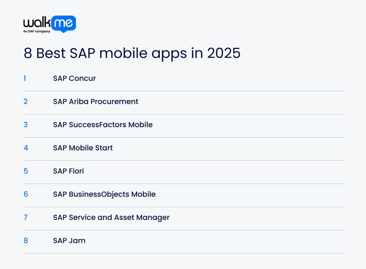 8 Best SAP Mobile Apps in 2025