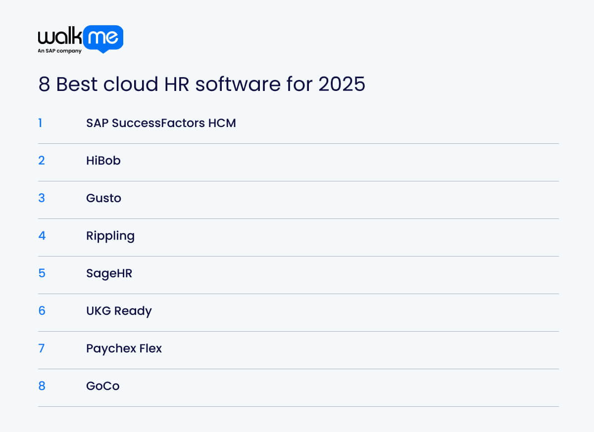 8 Best Cloud HR Software for 2025