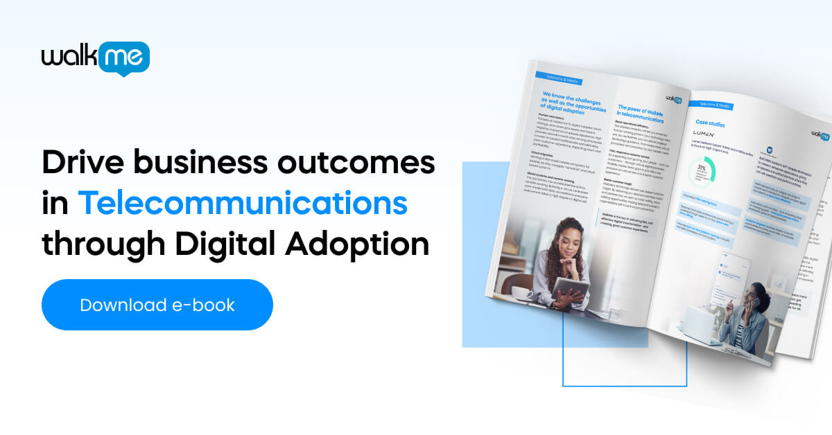Drive business outcomes in Telecommunications through Digital Adoption