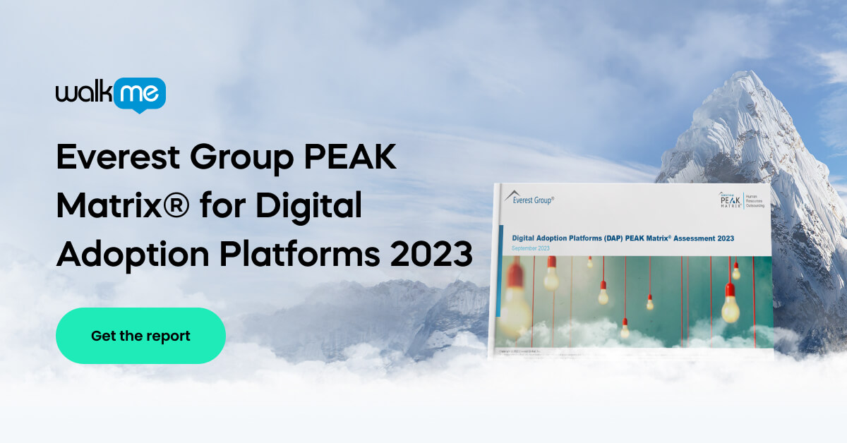 Everest Group Digital Adoption Platforms PEAK Matrix Assessment 2023