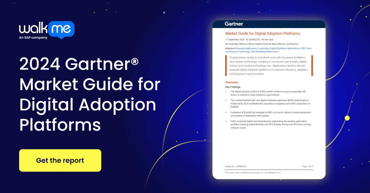 2024 Gartner® Market Guide for Digital Adoption Platforms