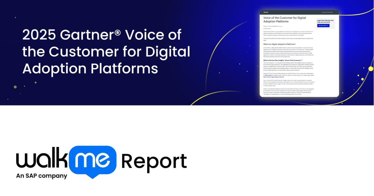 2025 Gartner® Voice of the Customer for Digital Adoption Platforms