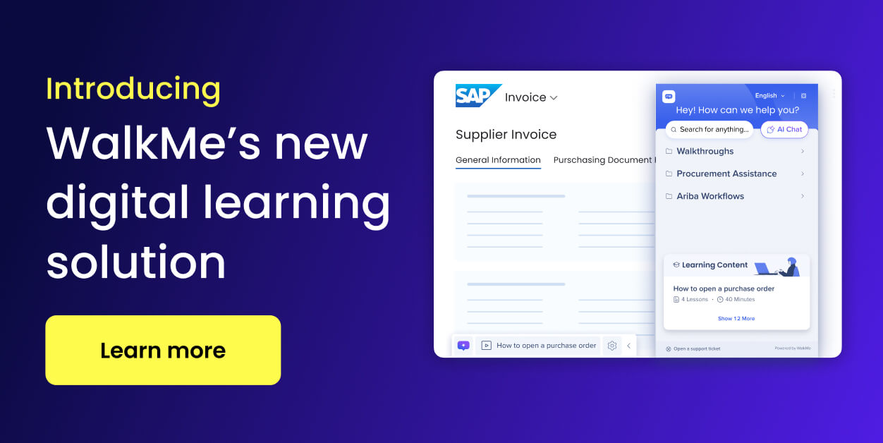 Digital learning delivered in the flow of work | WalkMe