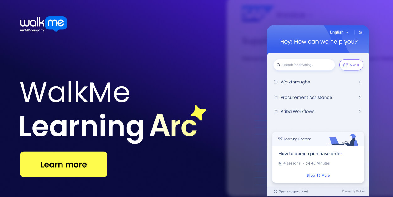 WalkMe Learning Arc - AI-Native Enterprise Digital Learning